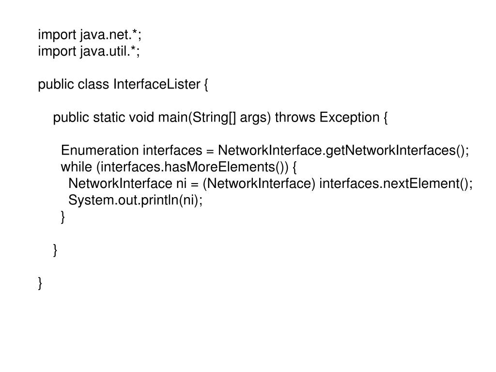 PPT - import java.*; import java.io.*; public class LowPortScanner ... PPT - import java.*; import java.io.*; public class LowPortScanner ...
