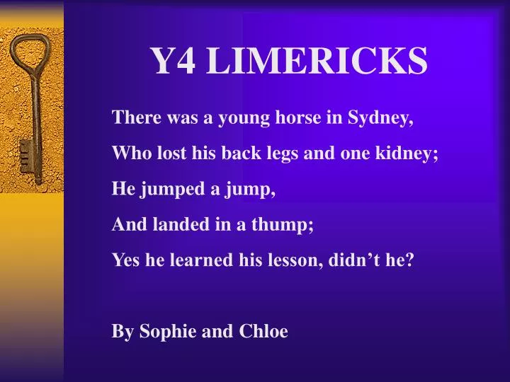 PPT - Y4 LIMERICKS PowerPoint Presentation, free download - ID:4285576