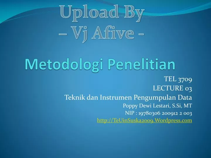 PPT - Metodologi Penelitian PowerPoint Presentation, free download - ID ...