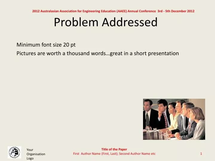 PPT - Problem Addressed PowerPoint Presentation, free download - ID:4286917