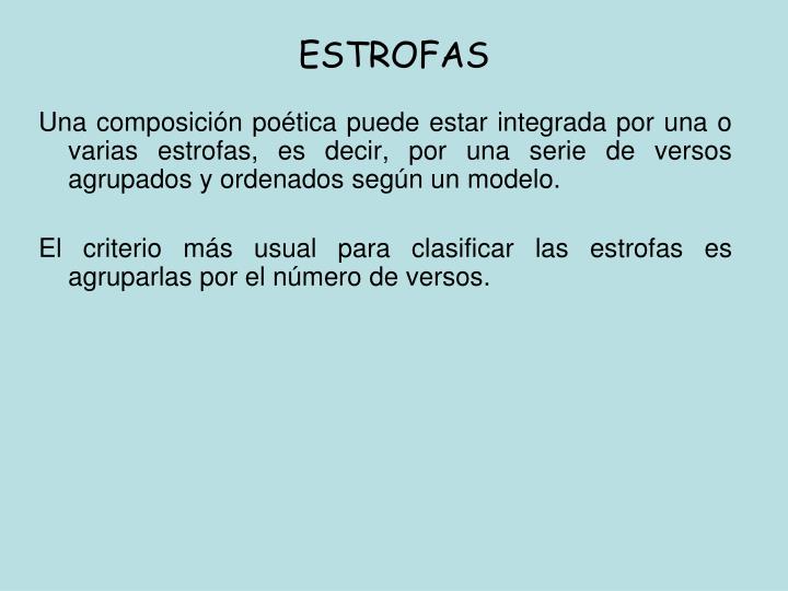PPT - ESTROFAS Y POEMAS PowerPoint Presentation - ID:4287618