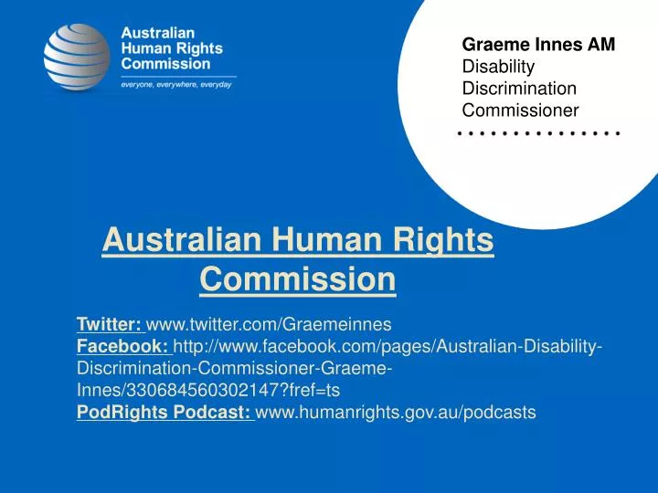 Ppt Australian Human Rights Commission Powerpoint Presentation Free