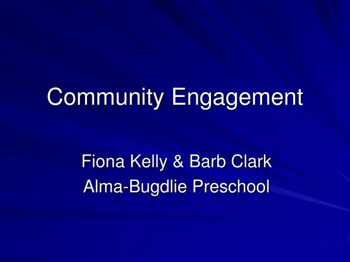 PPT - Community Engagement PowerPoint Presentation, free download - ID ...