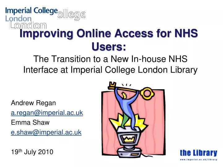 PPT - Improving Online Access for NHS Users : PowerPoint Presentation ...