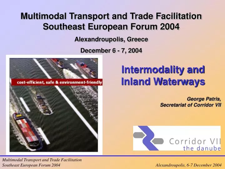 PPT - Intermodality and Inland Waterways PowerPoint Presentation, free ...