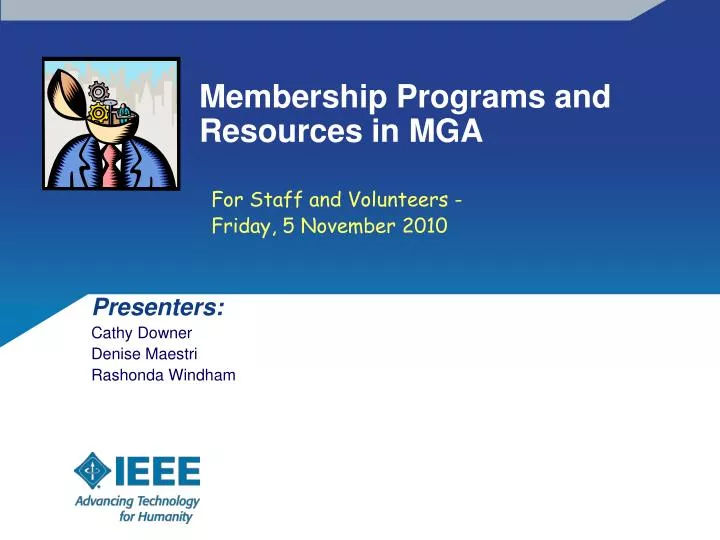 PPT - Membership Programs and Resources in MGA PowerPoint Presentation ...