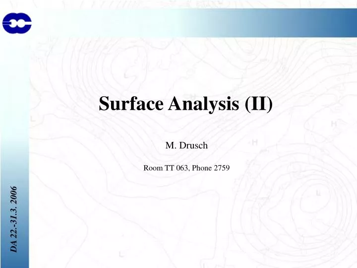 PPT - Surface Analysis (II) PowerPoint Presentation, free download - ID ...
