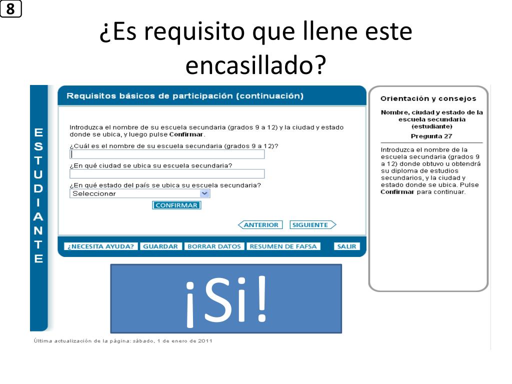 PPT - Guía: ¿Cómo puede llenar su solicitud Gratuita Federal para ...