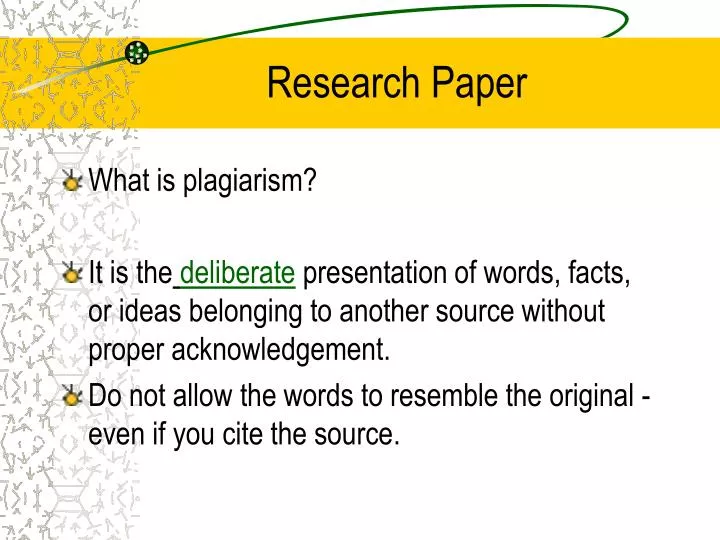 PPT - Research Paper PowerPoint Presentation, free download - ID:4290523