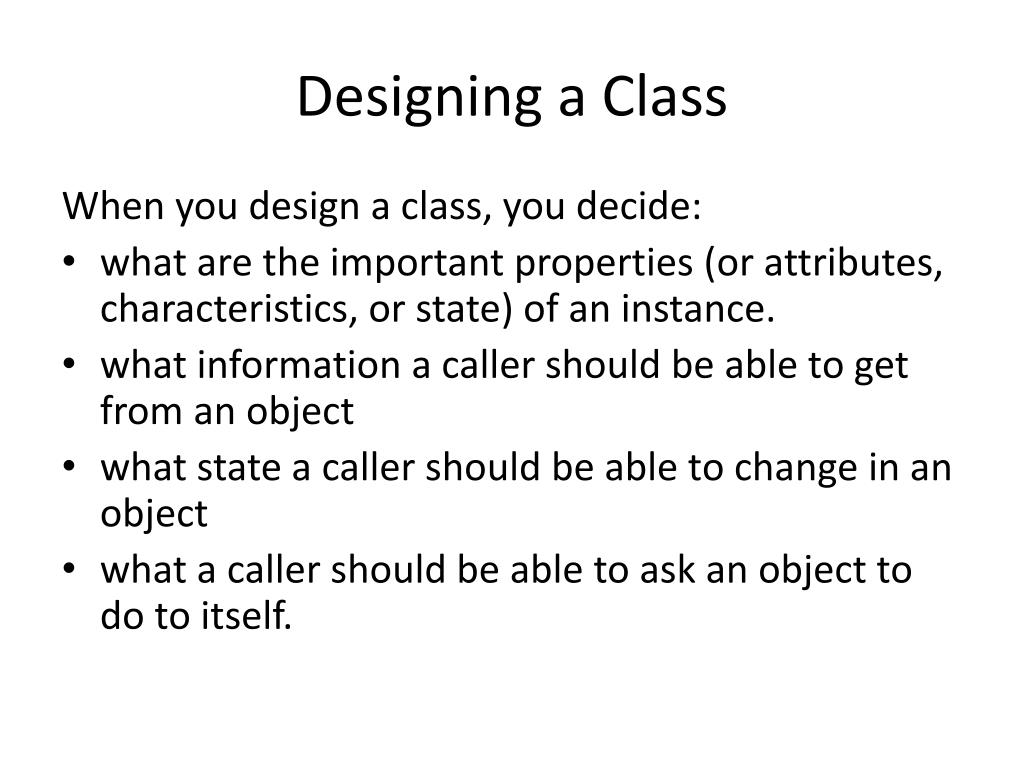 PPT - Understanding Classes and Objects: Defining Types in Programming ...