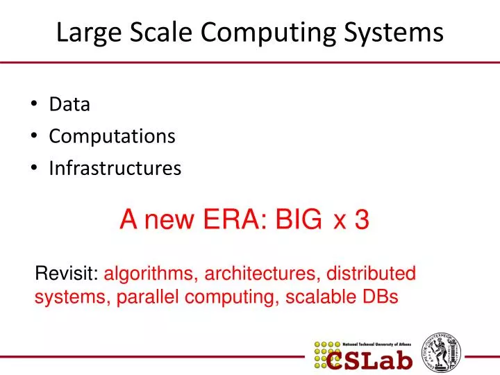 PPT - Large Scale Computing Systems PowerPoint Presentation, free ...