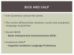 PPT - BICS and CALP PowerPoint Presentation - ID:4291267