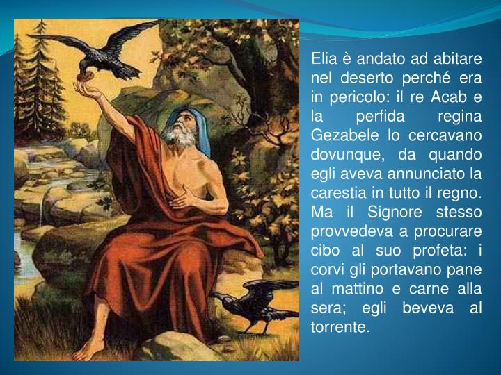 PPT - LA VITA DEL PROFETA ELIA PowerPoint Presentation - ID:4292608