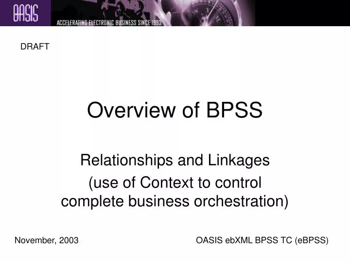 PPT - Overview of BPSS PowerPoint Presentation, free download - ID:4293572