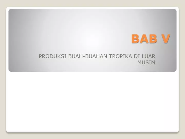 PPT - BAB V PowerPoint Presentation, free download - ID:4294378