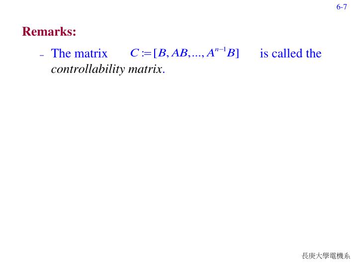 PPT - Chapter 6 Controllability and Observability PowerPoint ...
