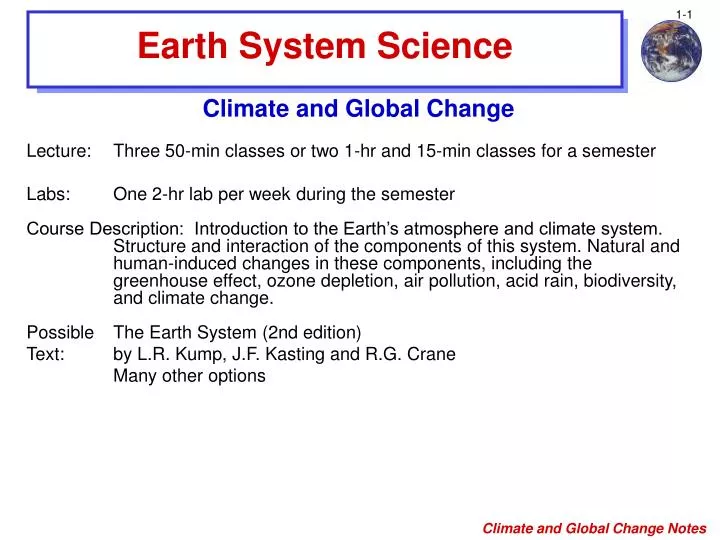 PPT - Earth System Science PowerPoint Presentation, free download - ID ...