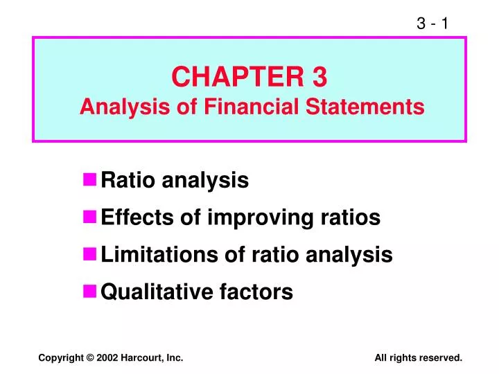 PPT - Ratio analysis Effects of improving ratios Limitations of ratio ...