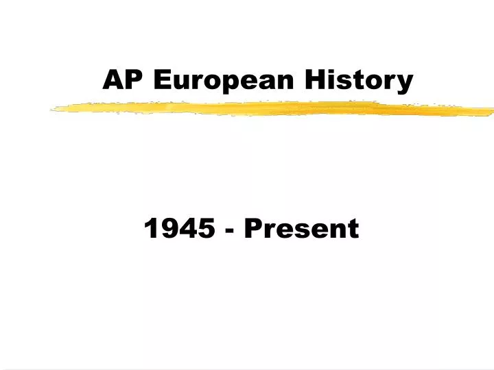 PPT - AP European History PowerPoint Presentation, free download - ID ...