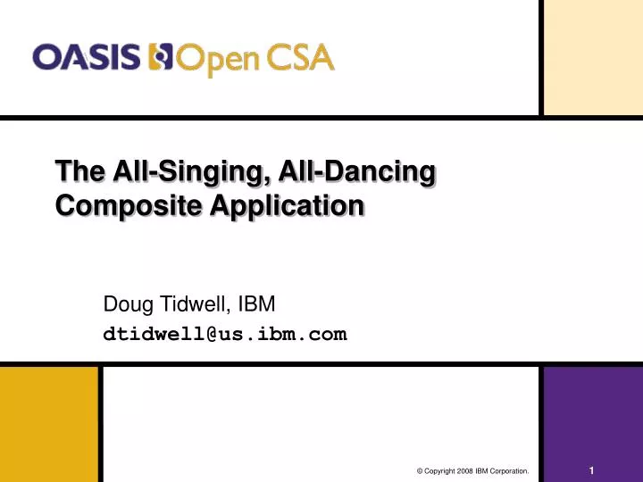 PPT - The All-Singing, All-Dancing Composite Application PowerPoint Presentation - ID:4296816