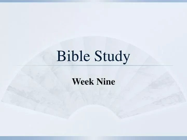 PPT - Bible Study PowerPoint Presentation, free download - ID:4296873