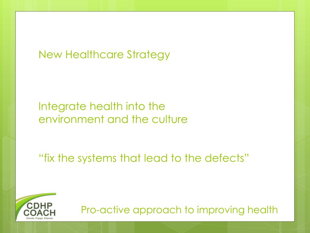 PPT - Consumer Driven Health & Wellness Plans (CDHP’s): An Educational ...