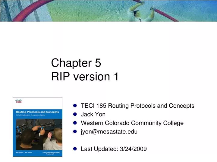 PPT - Chapter 5 RIP version 1 PowerPoint Presentation, free download ...
