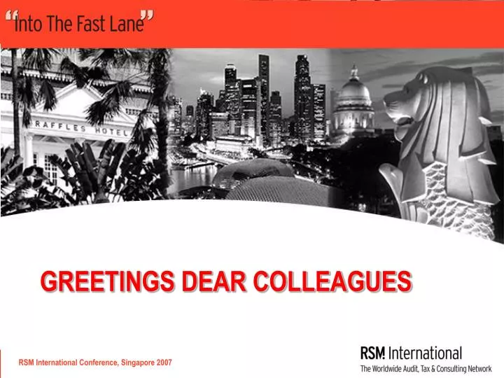 PPT - GREETINGS DEAR COLLEAGUES PowerPoint Presentation, free download ...