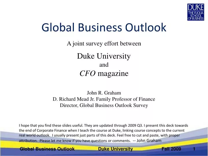 PPT - Global Business Outlook PowerPoint Presentation, free download ...