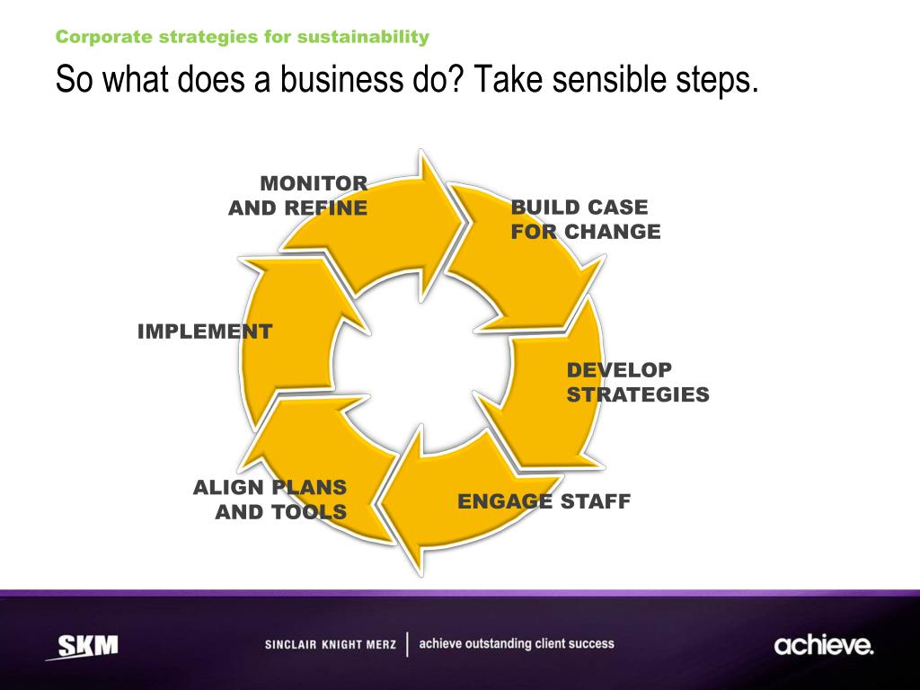 PPT - Corporate strategies for sustainability The business case and ...