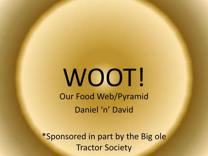 PPT - WOOT! PowerPoint Presentation, free download - ID:4302186