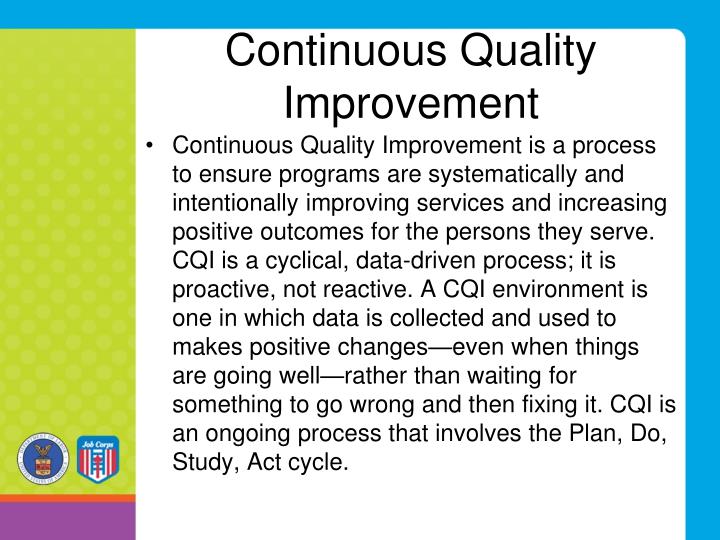 PPT - Continuous Quality Improvement Program Showcase PowerPoint ...