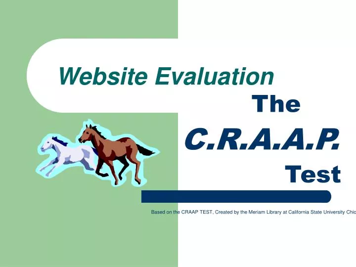 PPT - Website Evaluation PowerPoint Presentation, free download - ID:4302600