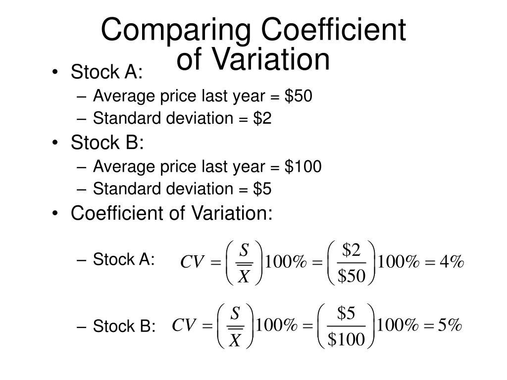 Using The Coefficient Of Variation Cov Tabitomo