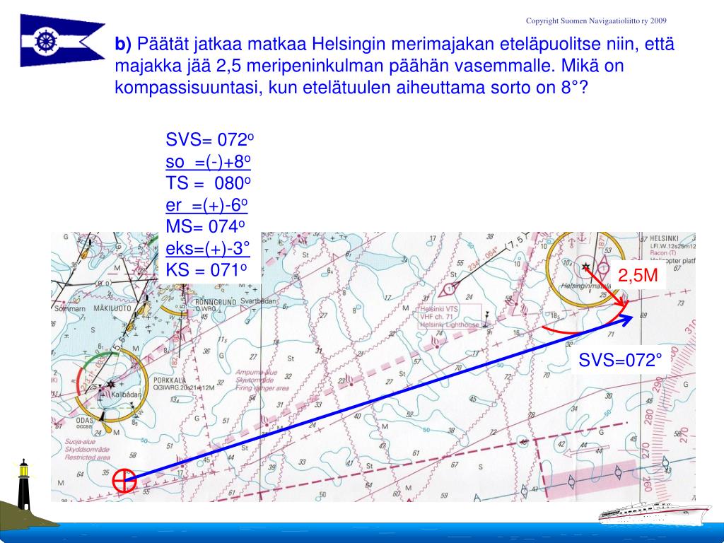 PPT - Harjoitus tehdään 12 m pituisella merikelpoisella ...