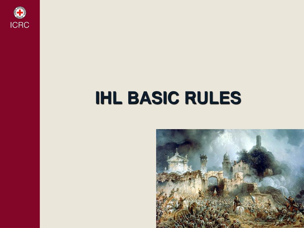 PPT - International Humanitarian Law (IHL) & Peacekeeping Forces (PKF ...