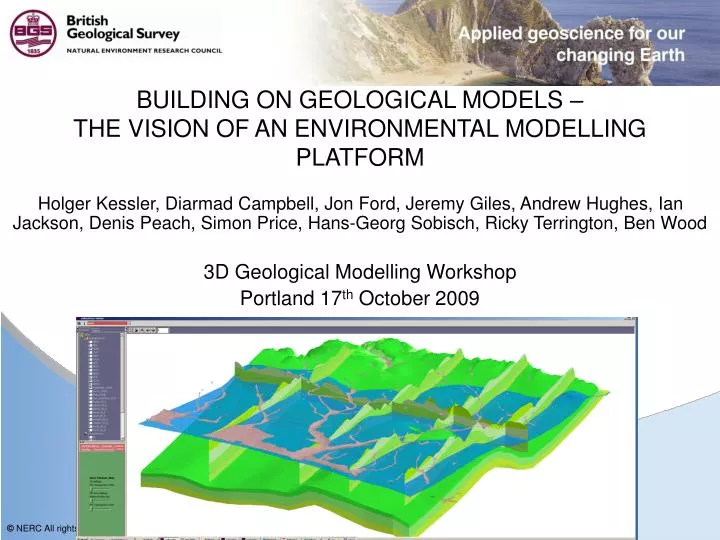 PPT - BUILDING ON GEOLOGICAL MODELS – THE VISION OF AN ENVIRONMENTAL ... PPT - BUILDING ON GEOLOGICAL MODELS – THE VISION OF AN ENVIRONMENTAL ...