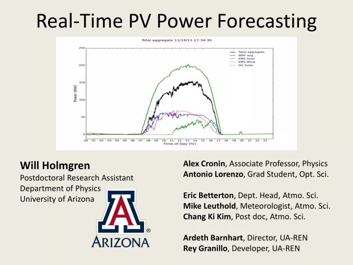 PPT - Real-Time PV Power Forecasting PowerPoint Presentation, free ...