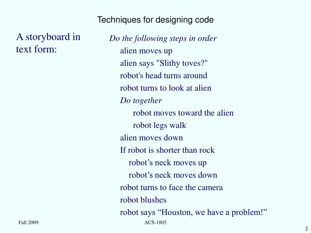PPT - Techniques for designing code PowerPoint Presentation, free ...