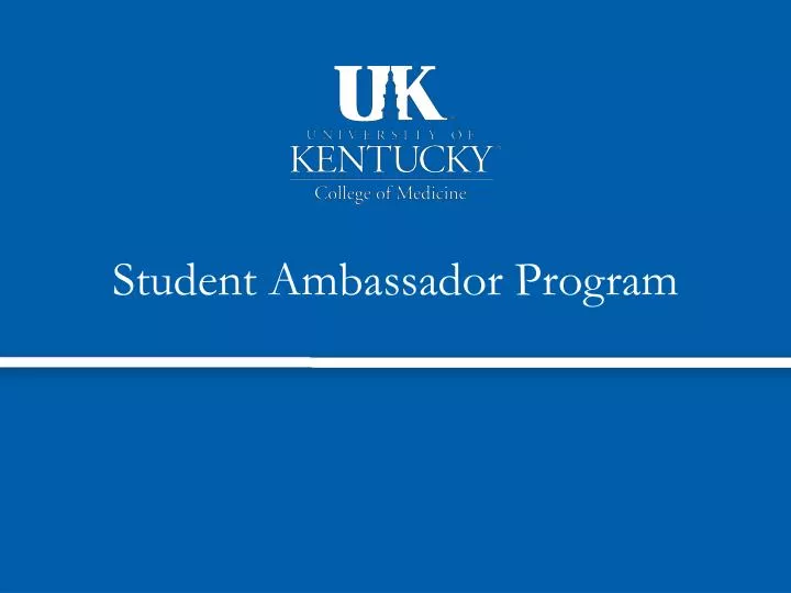 PPT - Student Ambassador Program PowerPoint Presentation, free download ...