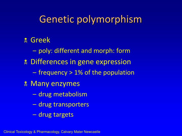 PPT - Genetic polymorphism & drug interactions in pain management ...