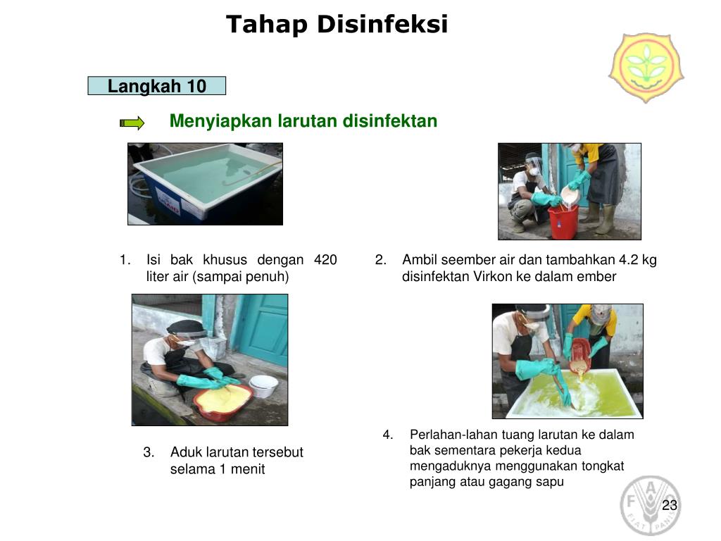 PPT - SOP Pembersihan dan Disinfeksi pada Kendaraan dan keranjang ...