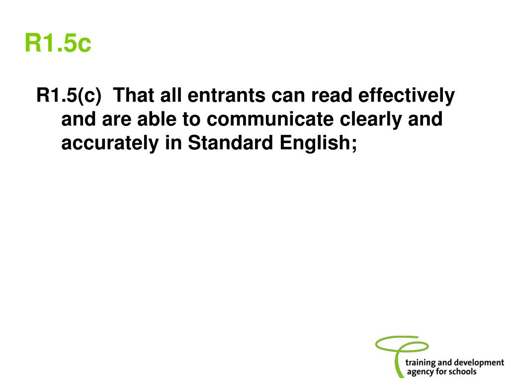 PPT - The Training and Development Agency for Schools 9 November 2007 ...