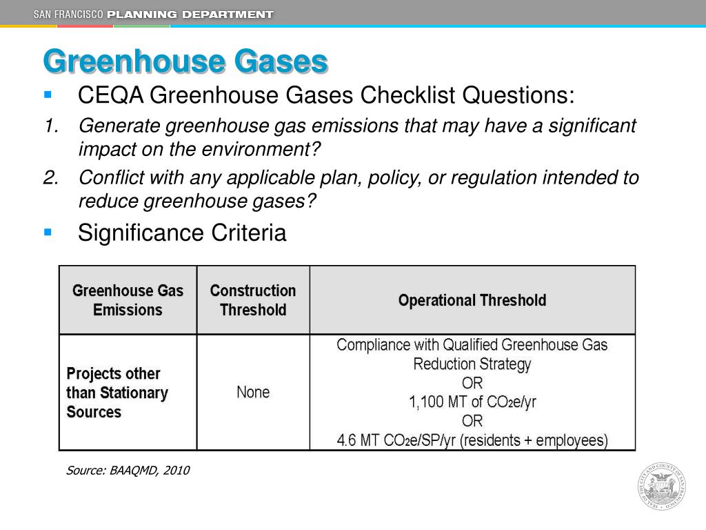 PPT - Bay Area Air Quality Management District CEQA Air Quality ...