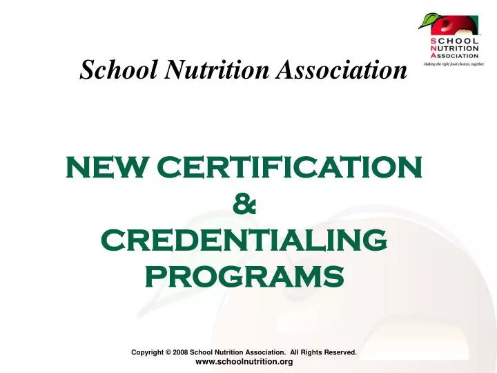 PPT - NEW CERTIFICATION & CREDENTIALING PROGRAMS PowerPoint ...
