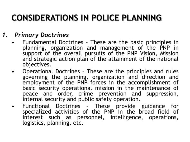 PPT - POLICE OPERATIONAL PLANNING PowerPoint Presentation - ID:4306662