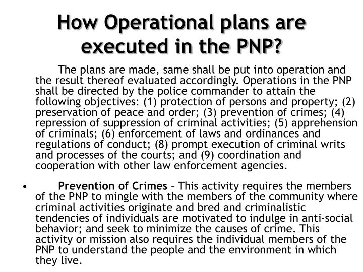 PPT - POLICE OPERATIONAL PLANNING PowerPoint Presentation - ID:4306662