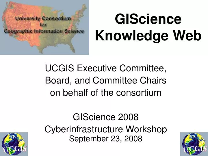 PPT - GIScience Knowledge Web PowerPoint Presentation, free download ...