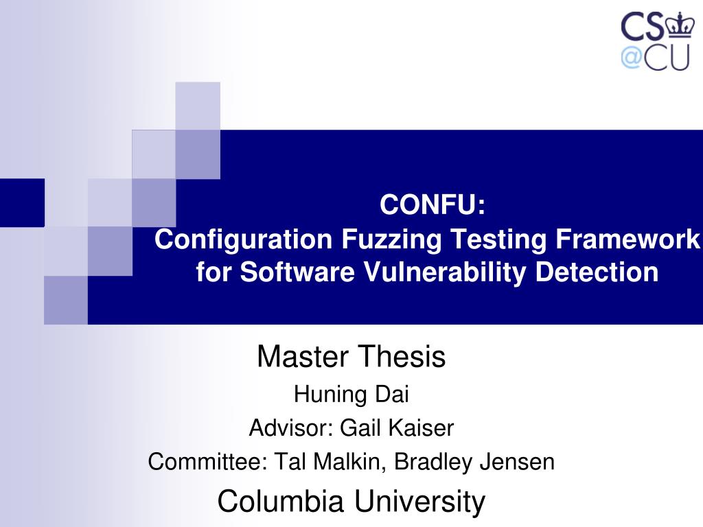 Ppt Confu Configuration Fuzzing Testing Framework For Software Vulnerability Detection
