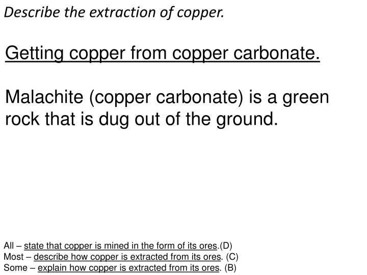 PPT - Extracting Copper PowerPoint Presentation - ID:4308024